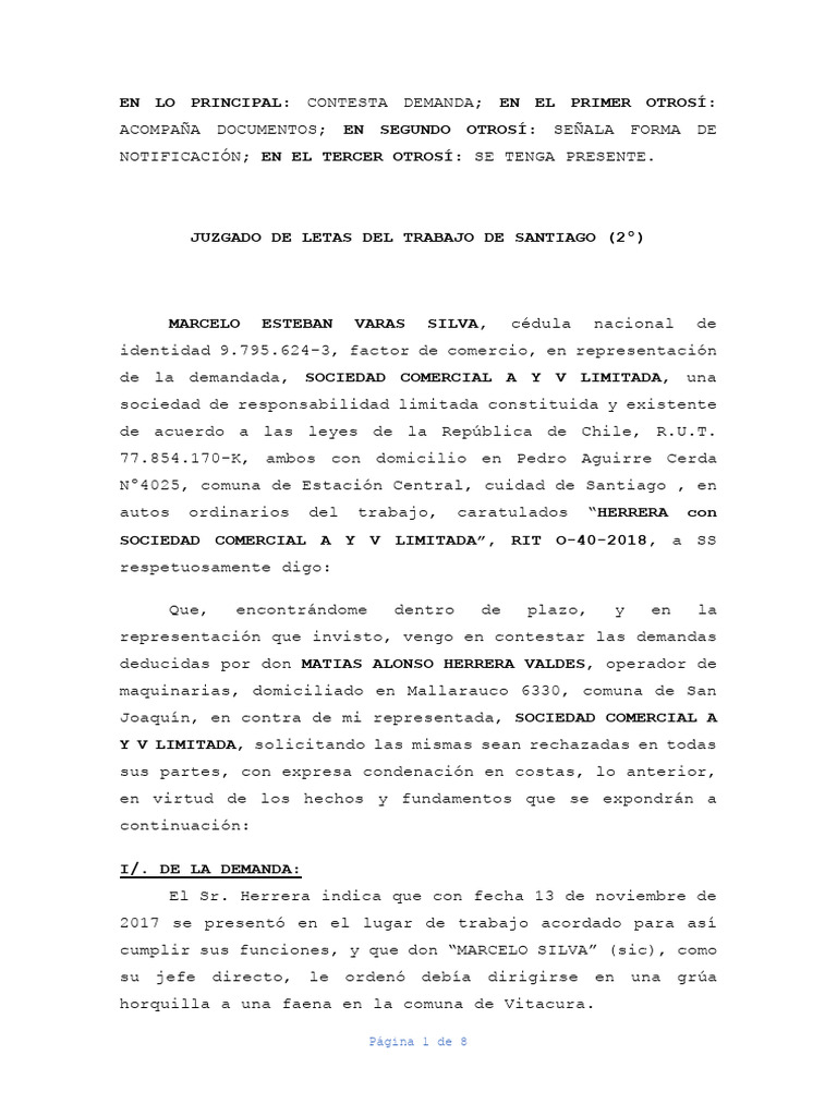 Delega Poder Laboral | PDF | Daños y perjuicios