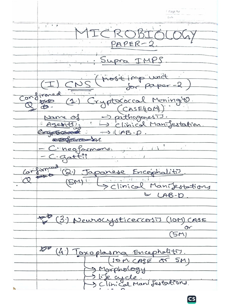 Microbiology Paper 2 Supra Imps | PDF