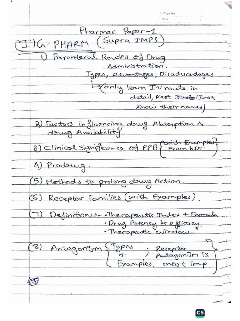 Pharmac Paper 1 Supra Imps | PDF