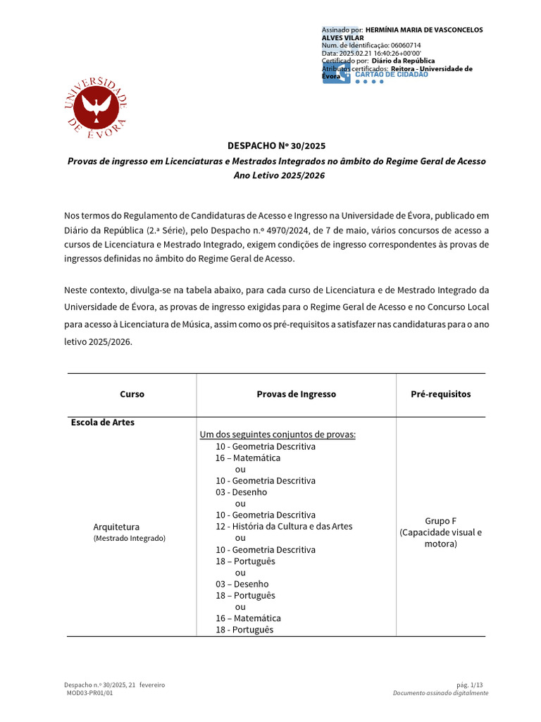 Provas de Ingresso 2025/2026 UÉvora | PDF | Matemática | Science