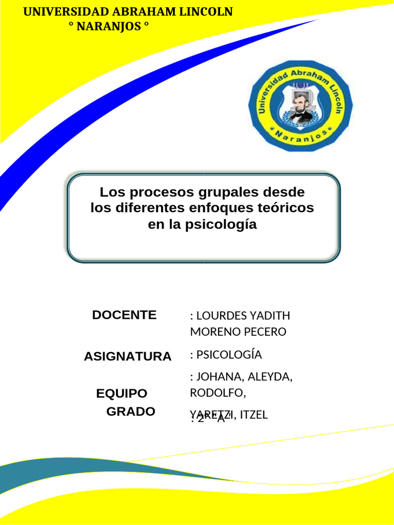 Equipo2 Psicologia | PDF | Sicología | Comportamiento