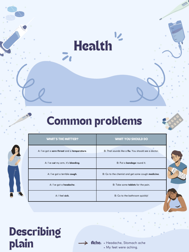 Health Vocabulary Presentation | PDF | Medical Imaging | Physical ...