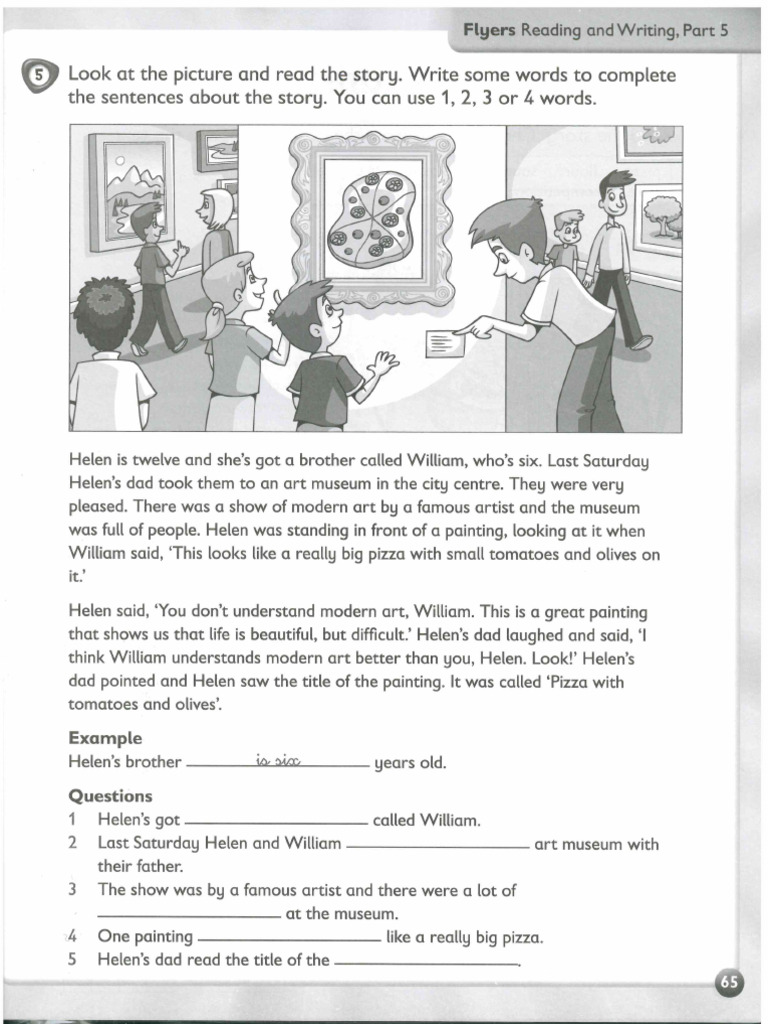 5º Libro English KID's BOX Flyers. Reading and Writing. Part5 | PDF