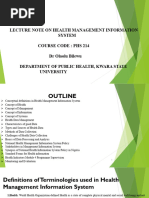 District Health Management Information System (Dhmis) Policy | PDF ...