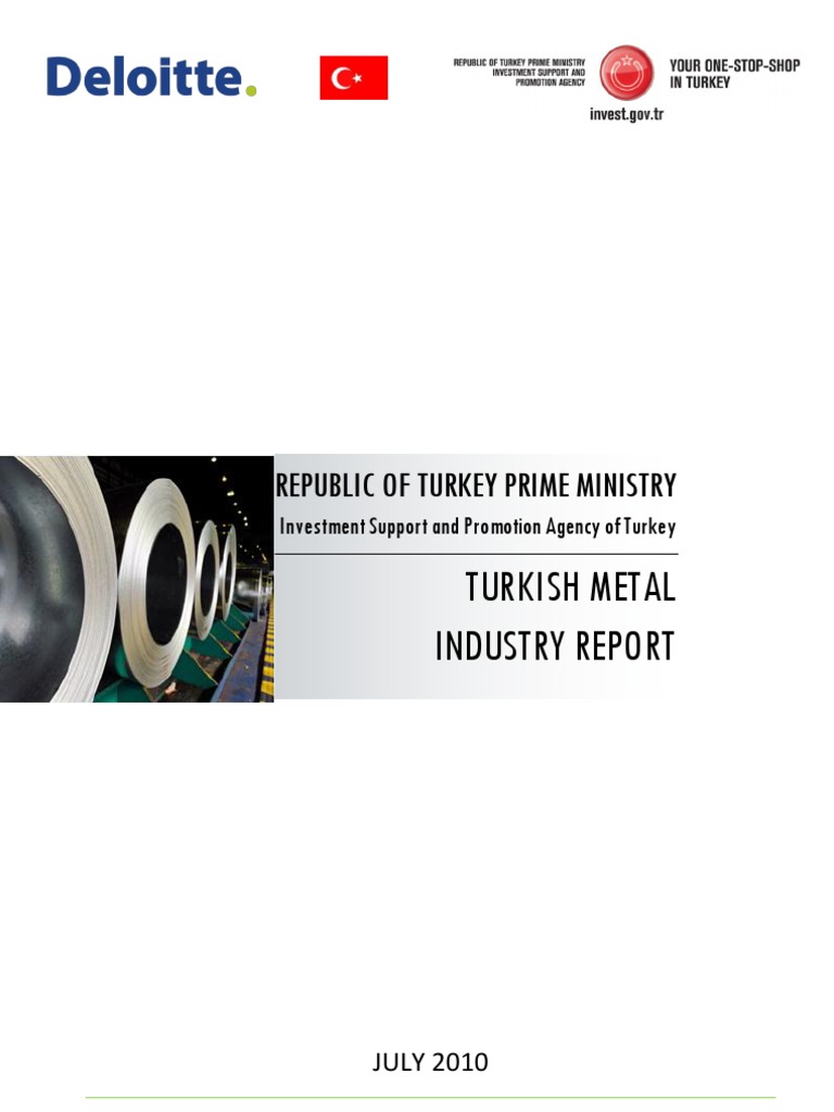 Turkish Metal Industry Report Highlights | PDF | Turkey | Steelmaking