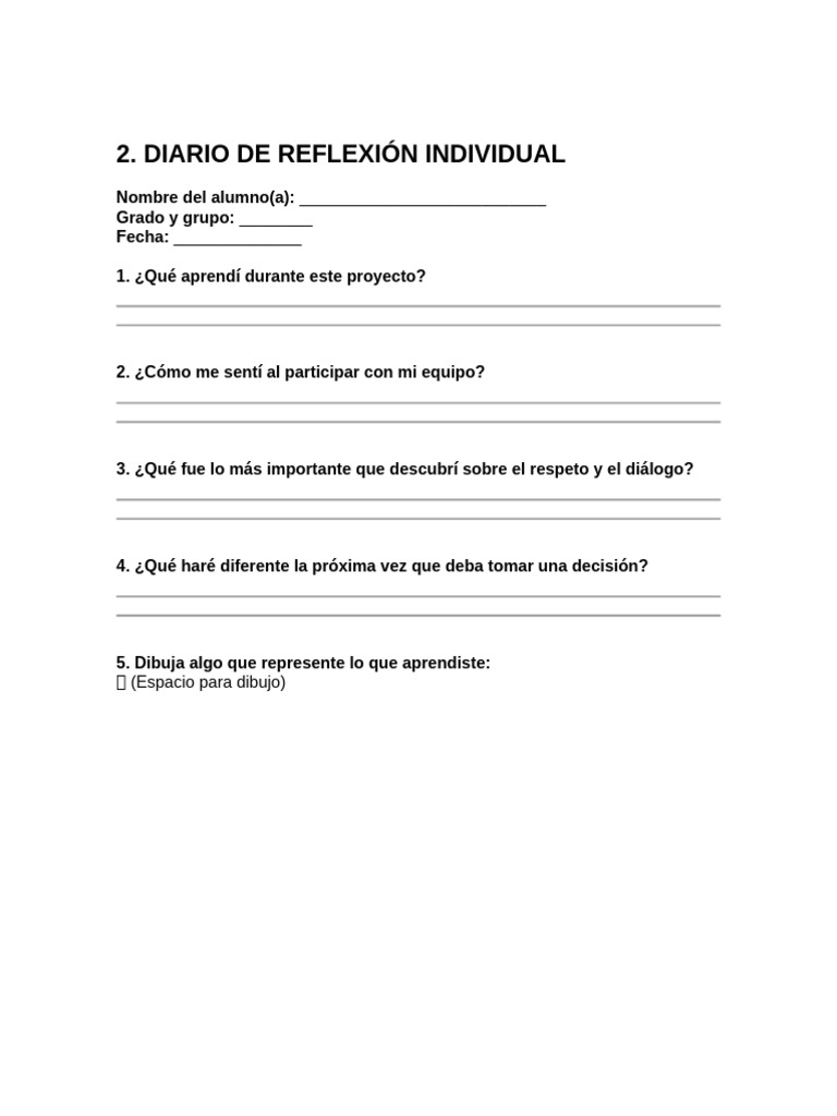 Diario de Reflexiones | PDF