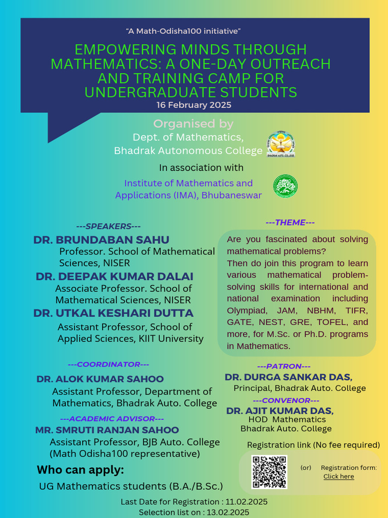 Empowering Minds Through Mathematics Poster | PDF | Mathematics ...