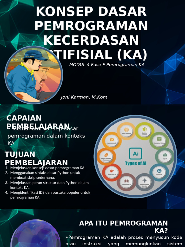 Konsep Dasar Pemrograman Kecerdasan Artifisial (KA) | PDF