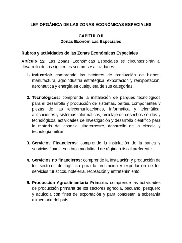 Articulo 12 Ley de Zee | PDF