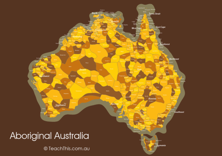 Aboriginal Australia Map | PDF | Language Families | Indigenous Peoples ...