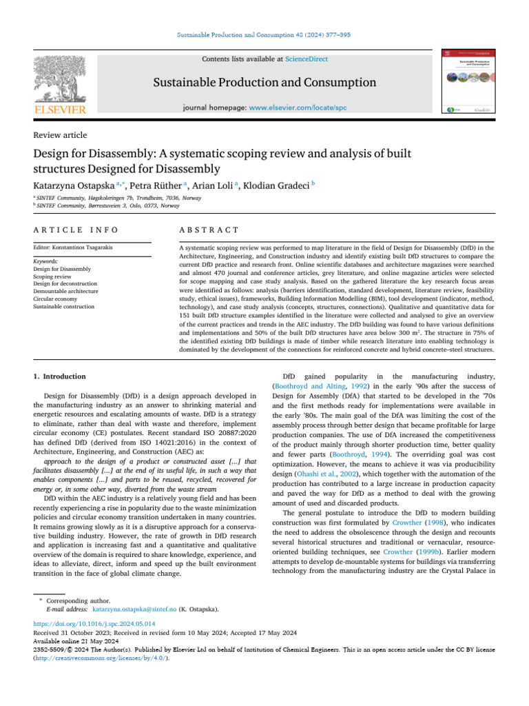 Design For Disassembly | PDF | Life Cycle Assessment | Waste