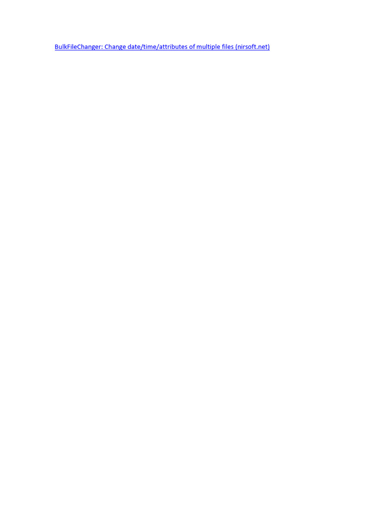 Bulk File Changer | PDF
