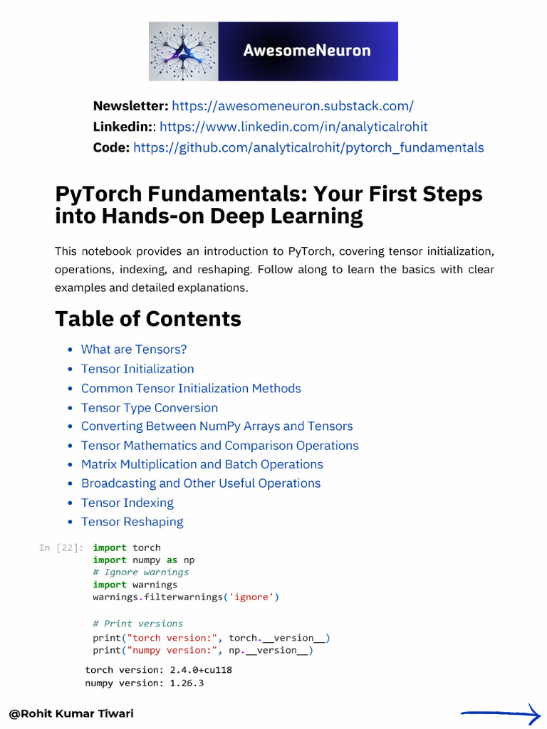 Learn PyTorch Fundamentals With Hands On Code 1744078926 | PDF