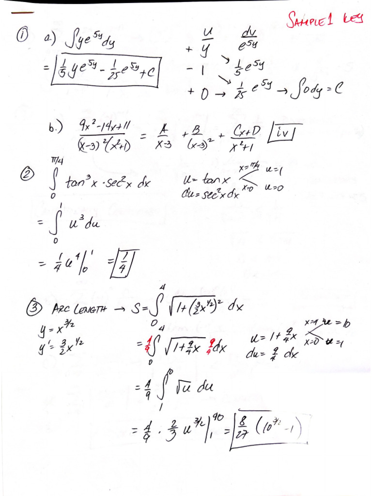 M1150 Sample1 Key | PDF