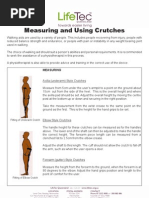 Using Axillary Crutches Safely | PDF