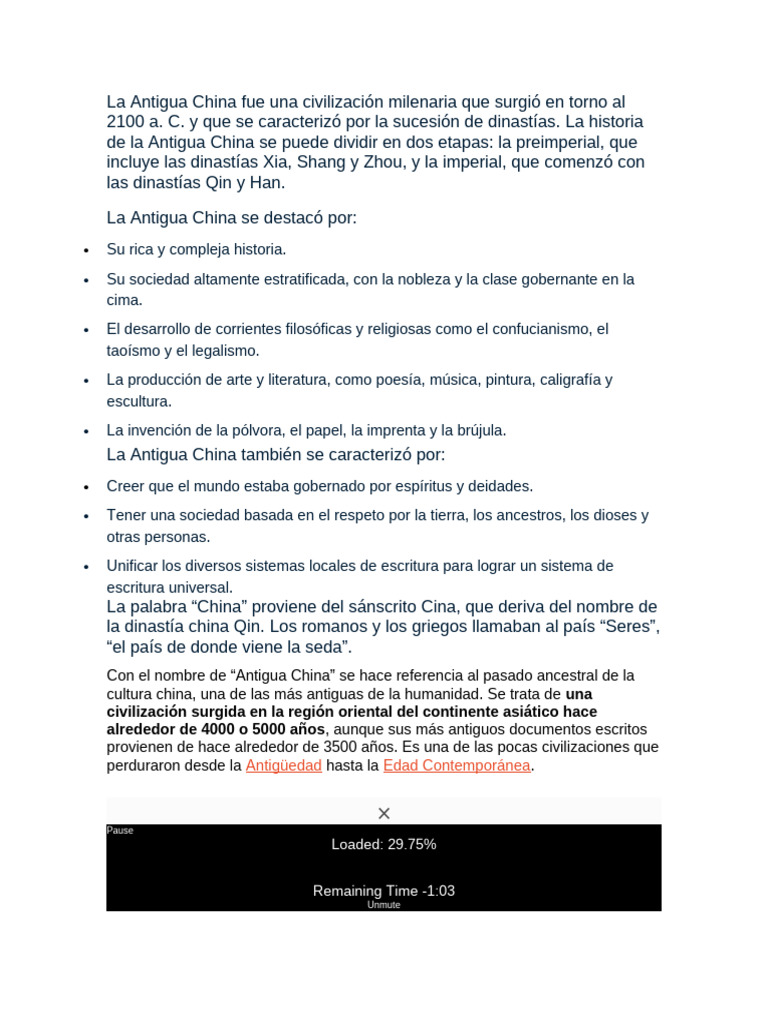 Historia y Dinastías de la Antigua China | PDF | Historia de china | China