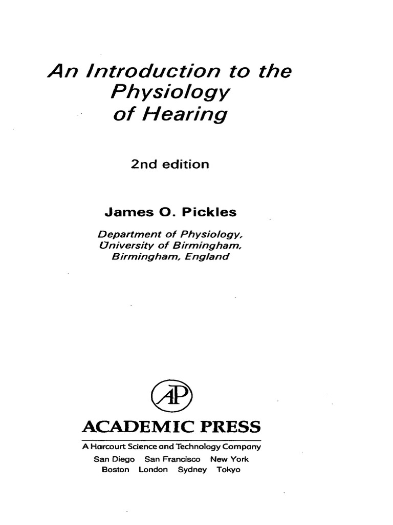 Physiology of Hearing Overview | PDF | Hearing | Neuroscience