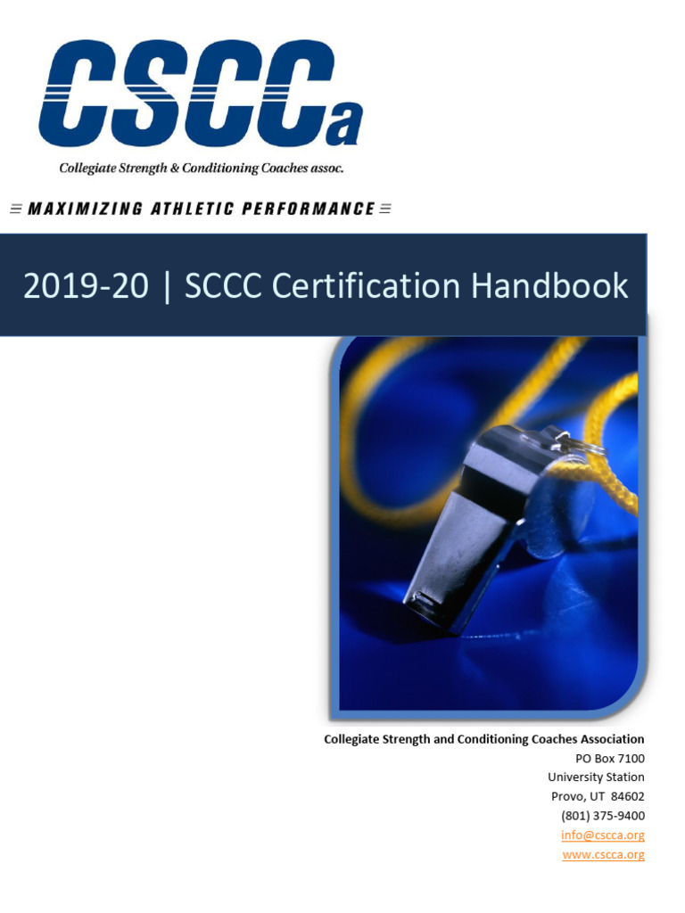 SCCC Certification Requirements Guide | PDF | Expert | Identity Document