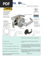 SARGENT 80 Series Exit Device Catalog | PDF | Door | Screw