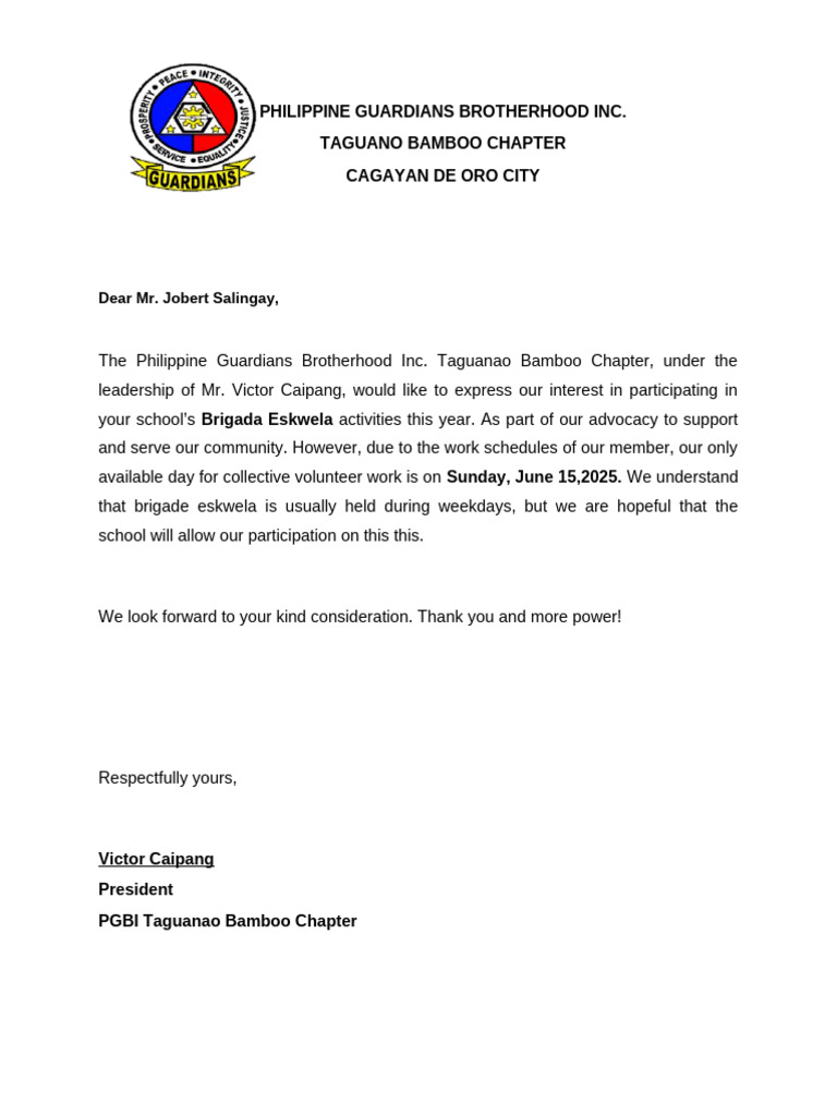 Philippine Guardians Brotherhood Inc | PDF