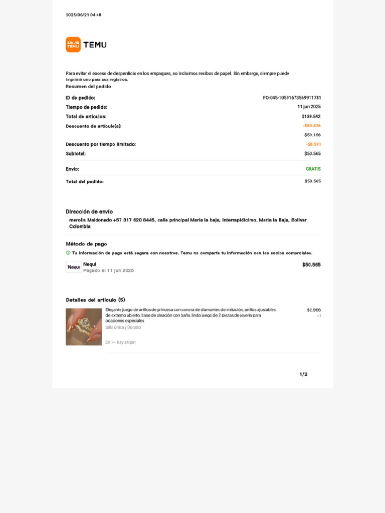 Temu Web Document | PDF