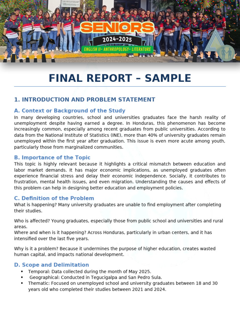 Graduate - But - Unemployed - Report - SAMPLE | PDF | Survey ...