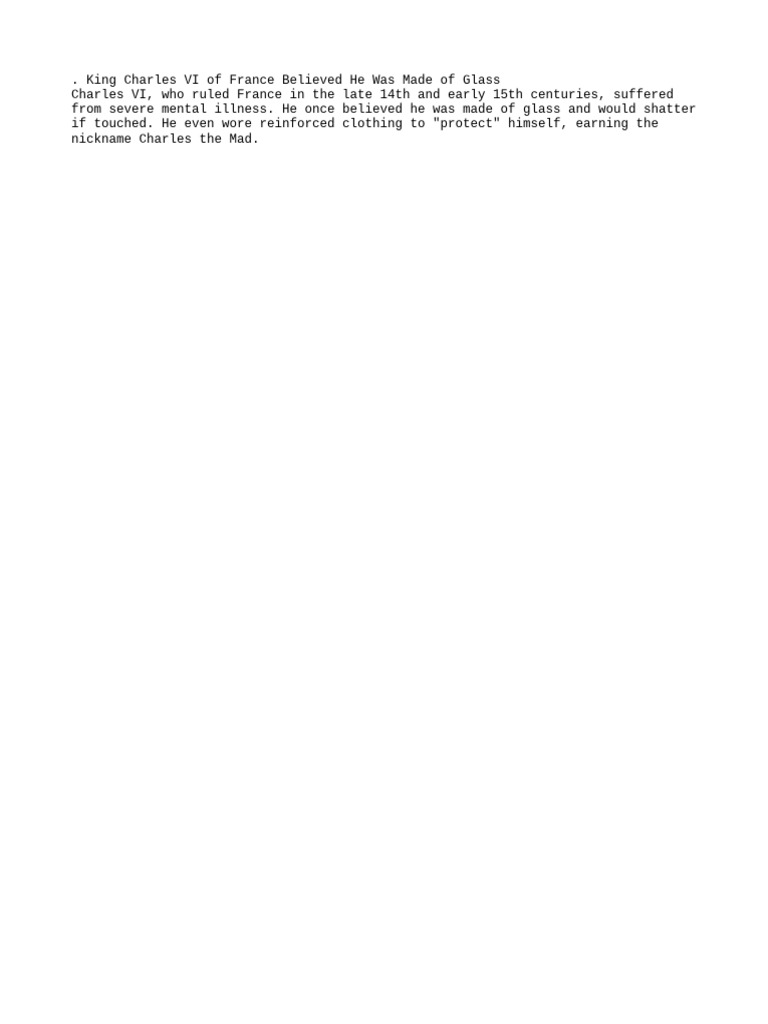 King Charles VI | PDF