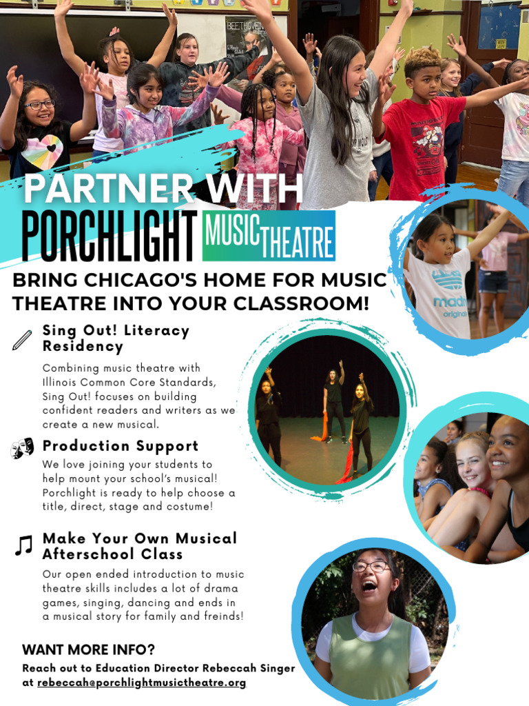 Porchlight Music Theatre in School Programs | PDF