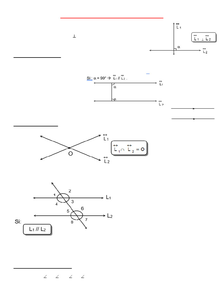 Perpendicularidad y Paralelismo | PDF