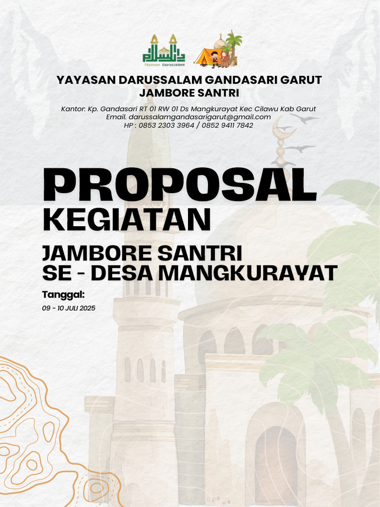 Proposal Kegiatan Jambore Santri 2025 | PDF
