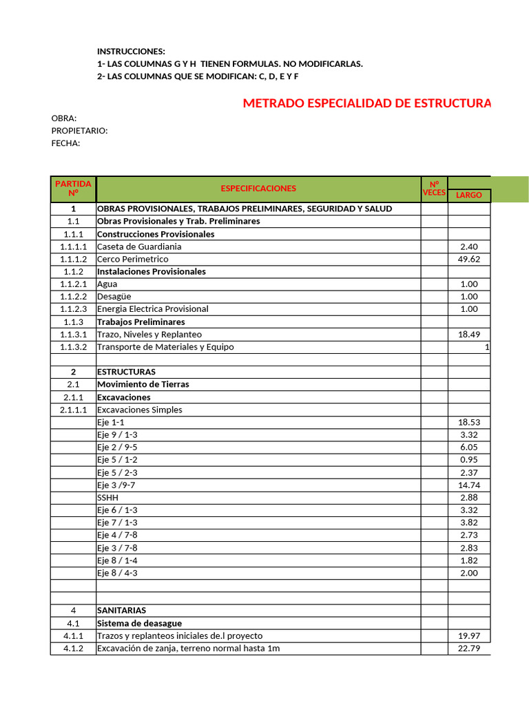 Metrados Iiss | PDF | Ingeniería hidráulica | Materiales de construcción