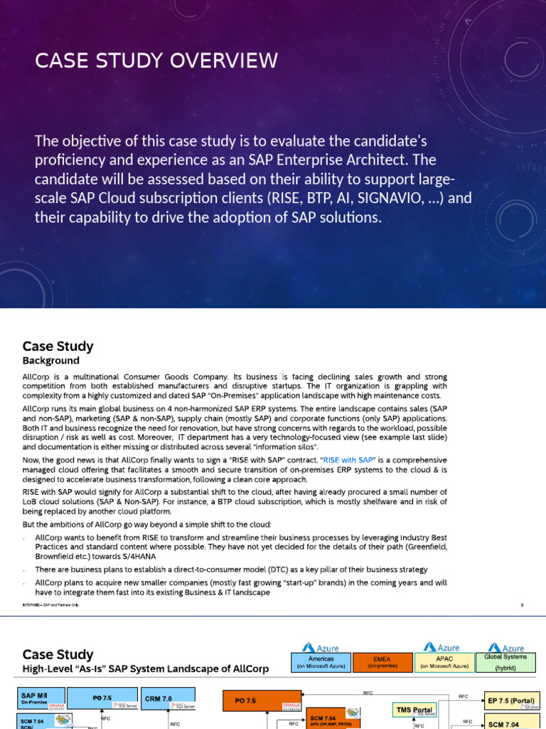 SAP - Enterprise - Architect - Case - Study - Proposal Vrevisada | PDF ...