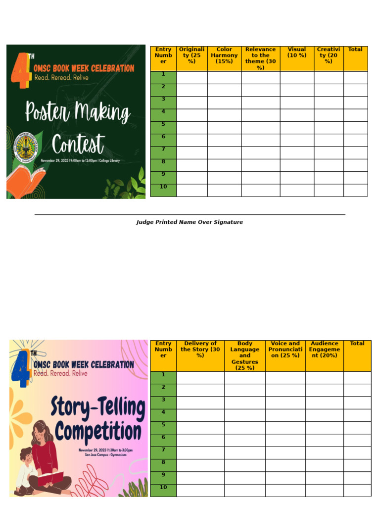 Tabulation Sheet | PDF
