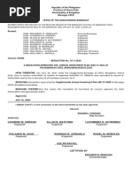 BDC SB Resolution Approving and Adopting The 3 Year BDP | PDF