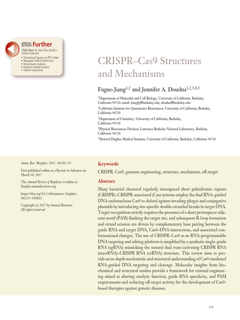 Artigo | PDF | Crispr | Biological Engineering