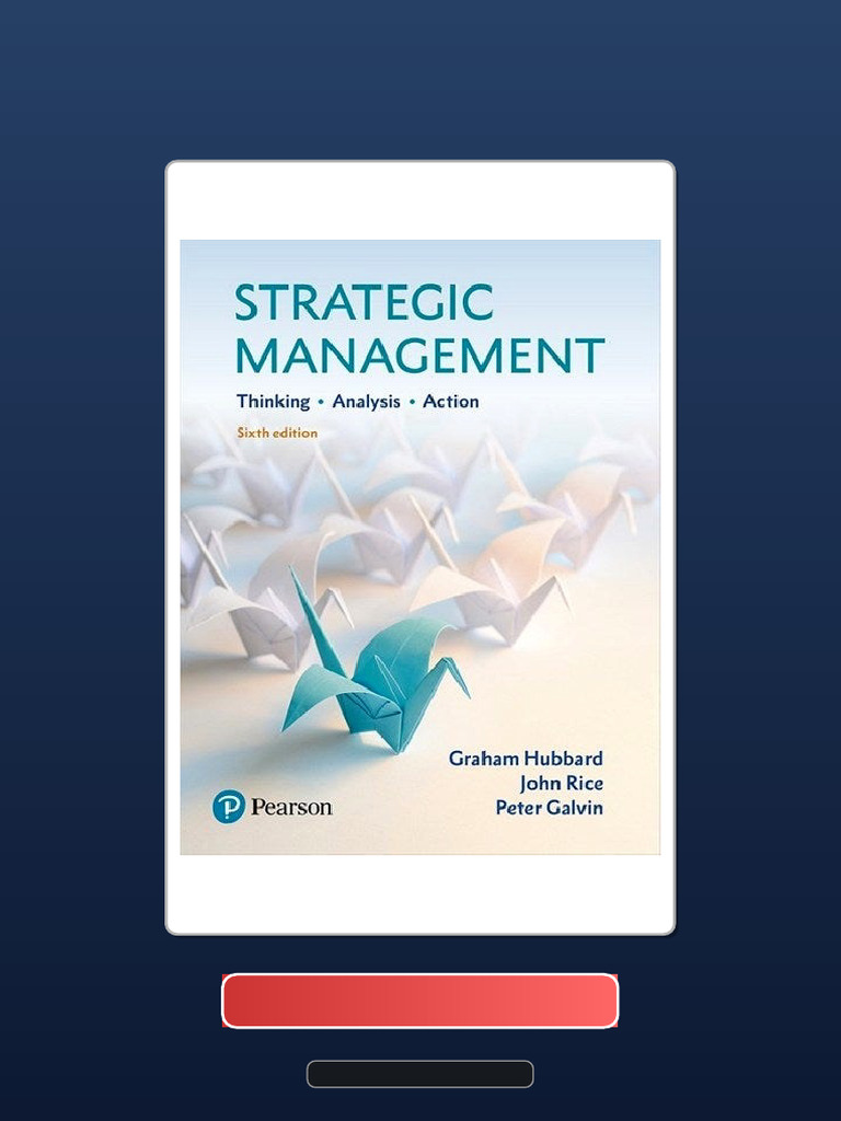 Strategic Management 6th Edition by Graham Hubbard Official Test Bank ...