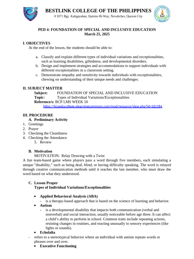 Understanding Autism and Exceptionalities | PDF | Autism | Behaviorism