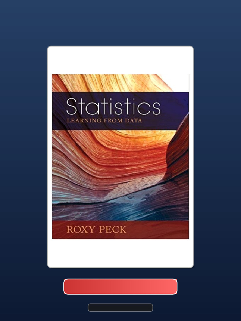 Statistics Learning From Data By Roxy Peck Official Test Bank Pdf 1700