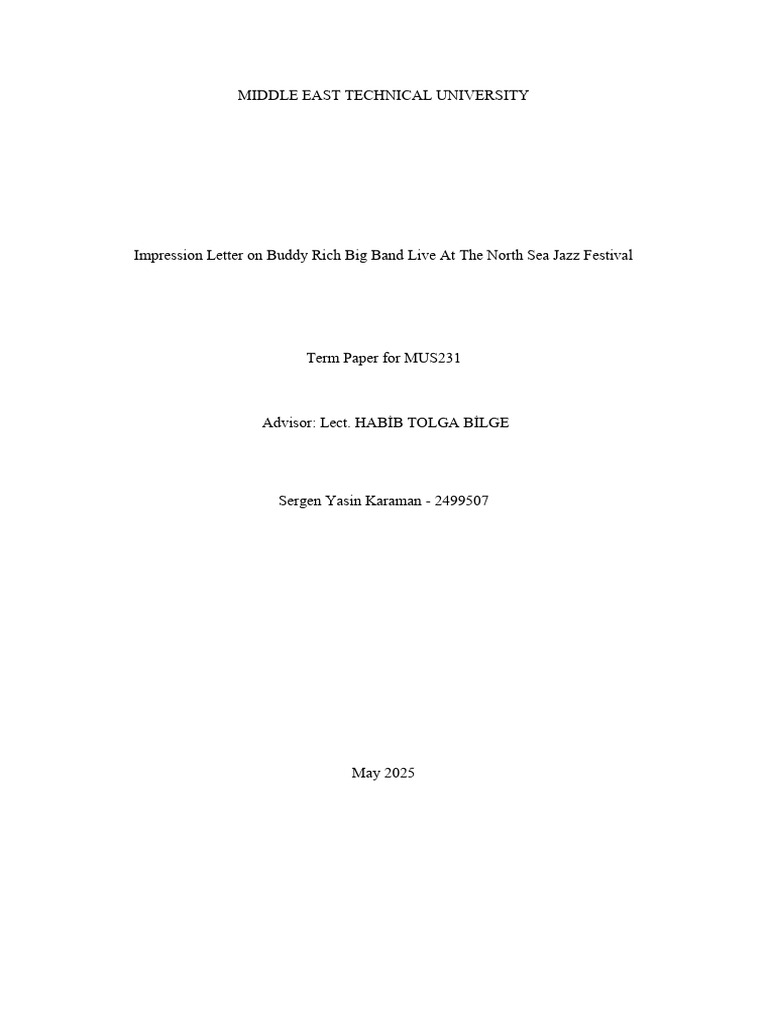 Buddy Rich Big Band Concert Review | PDF | Musicology