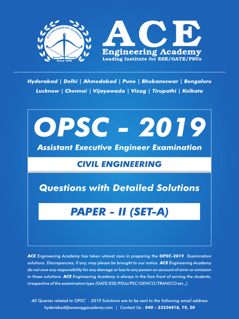 OPSC AEE Civil Engineering Solutions | PDF | Evapotranspiration | Hydrology