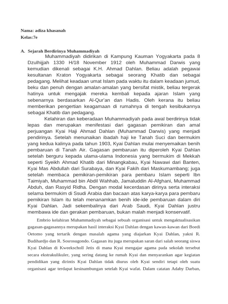 Ke Muhammad I Yah An | PDF