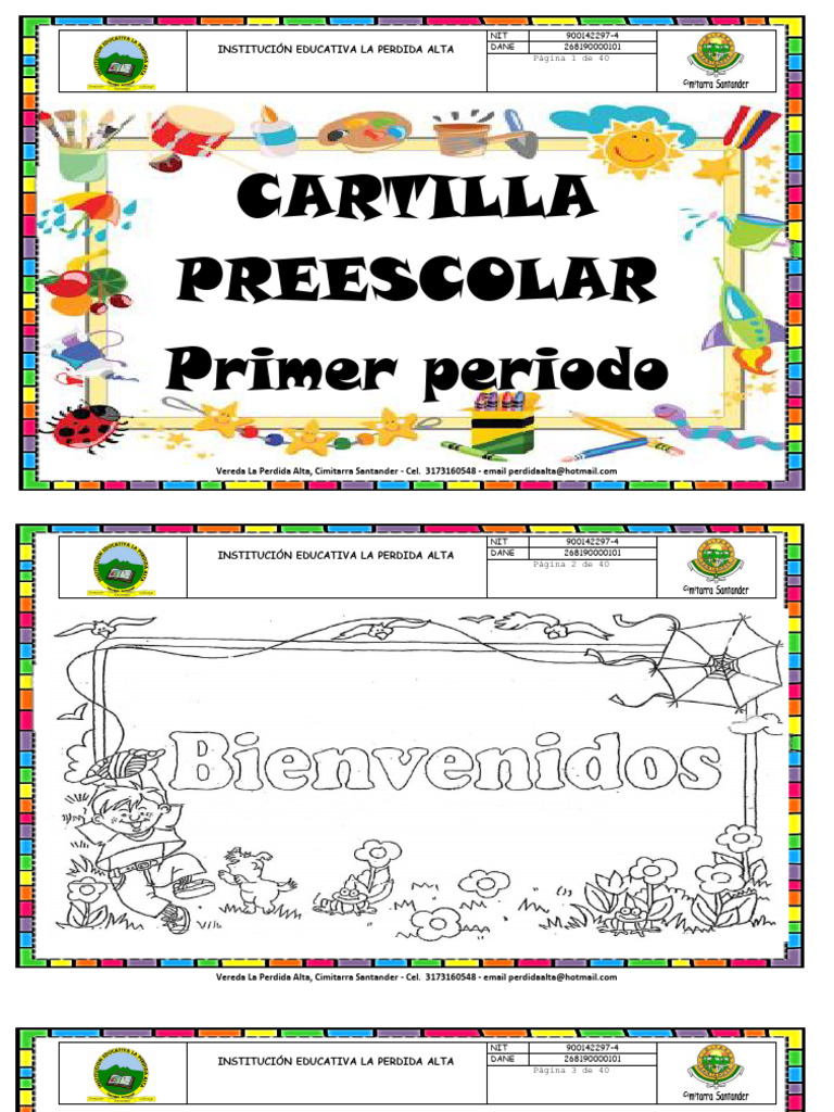 Cartilla Preescolar Actividades 2023 | PDF