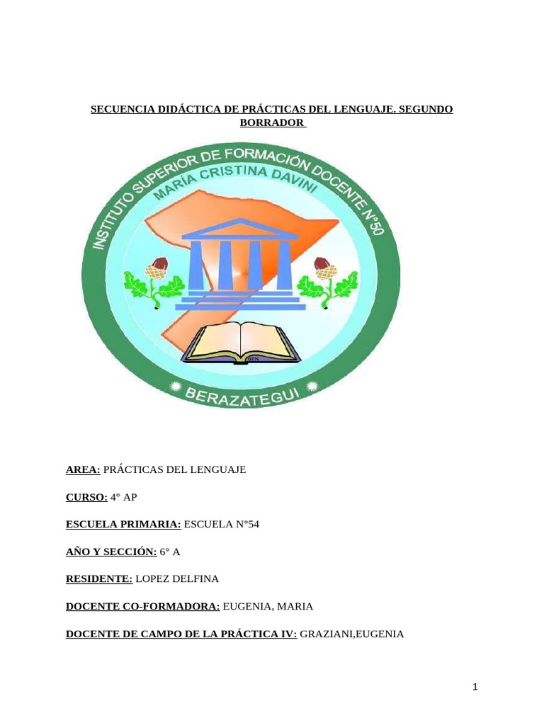2da Planificaciónde Prácticas de Lenguaje | PDF | Cuentos | Narración