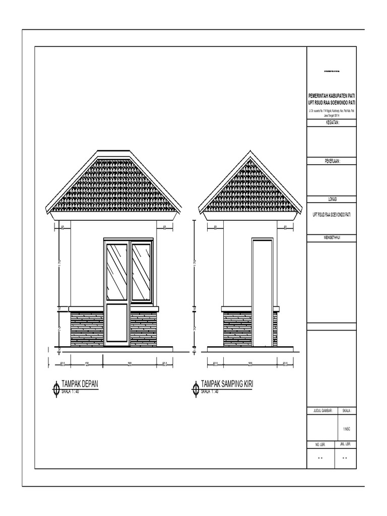 Pos Satpam Direksi-Model 2 | PDF