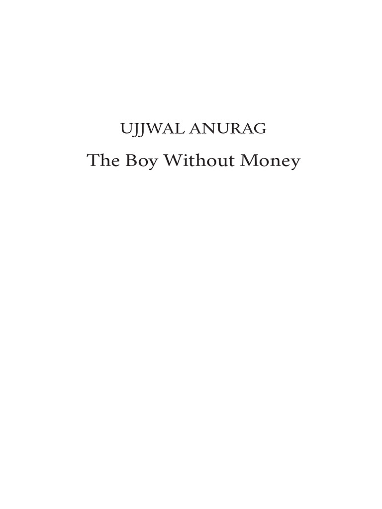 The Boy Without Money STANDARD | PDF | Books