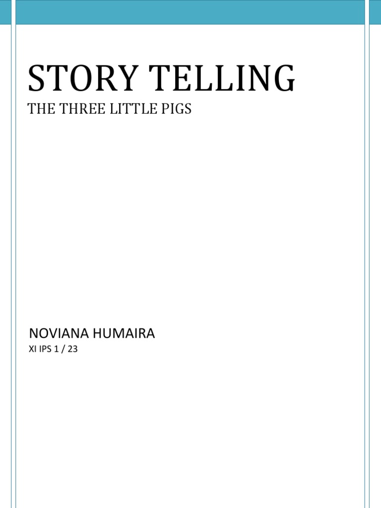 Three Little Pigs Story Telling | PDF