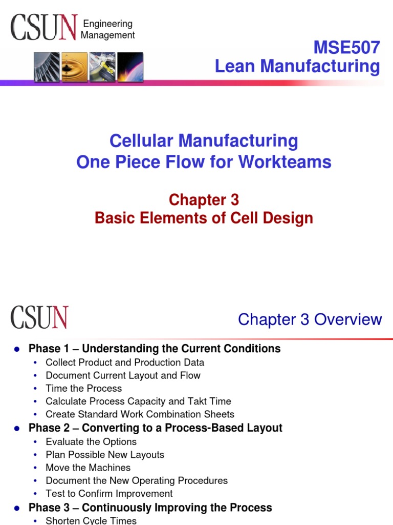 MSE507 Lean Manufacturing: Basic Elements of Cell Design | Download ...