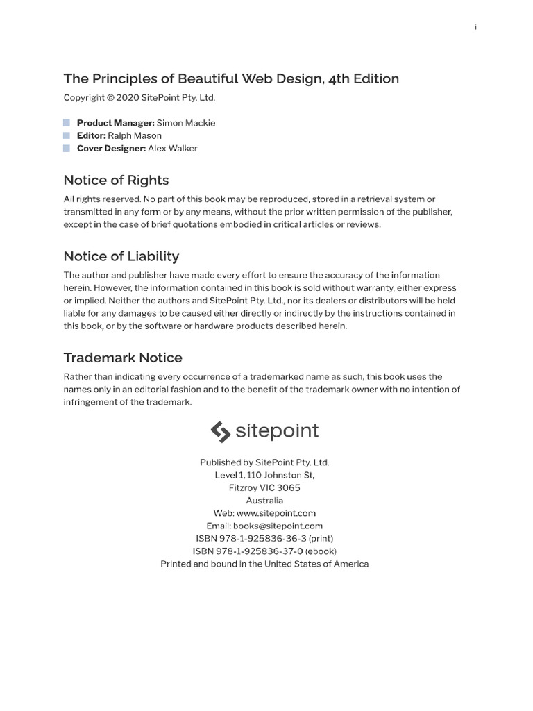 The Principles of Beautiful Web Design 4 | PDF