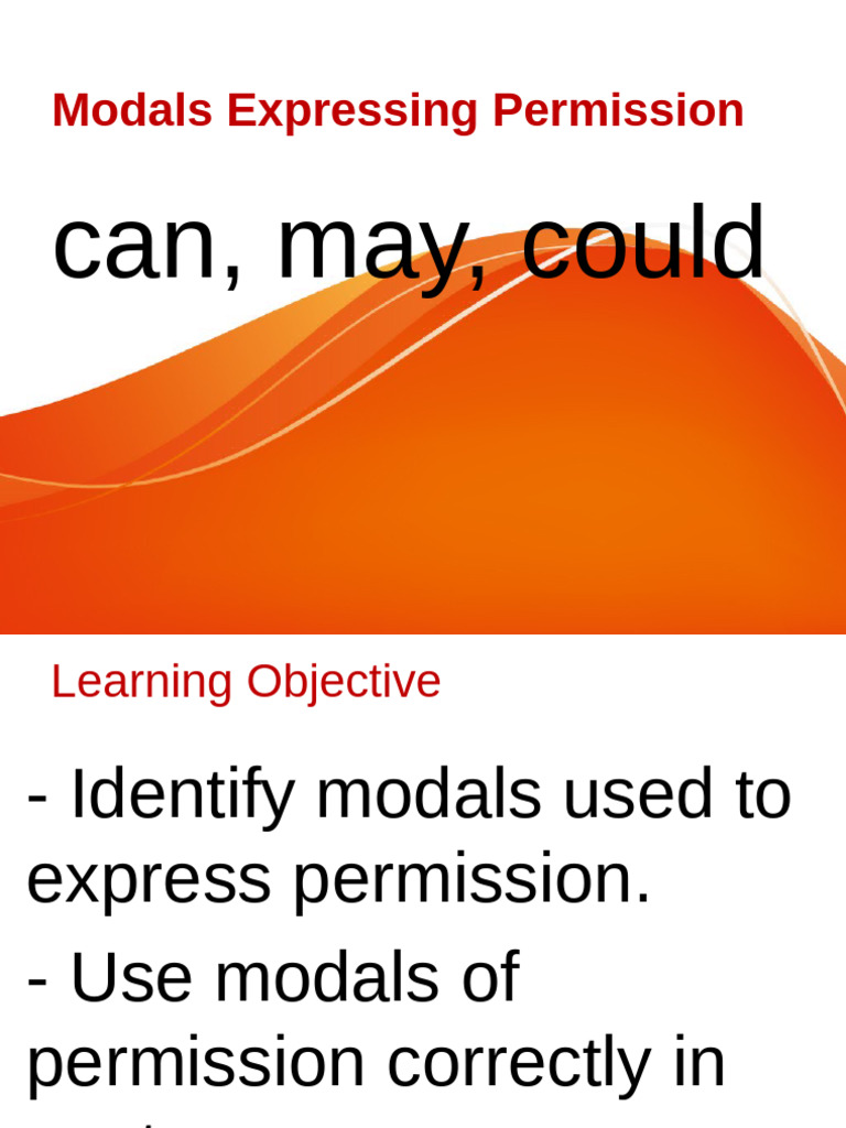 Modals Permission Activity | PDF