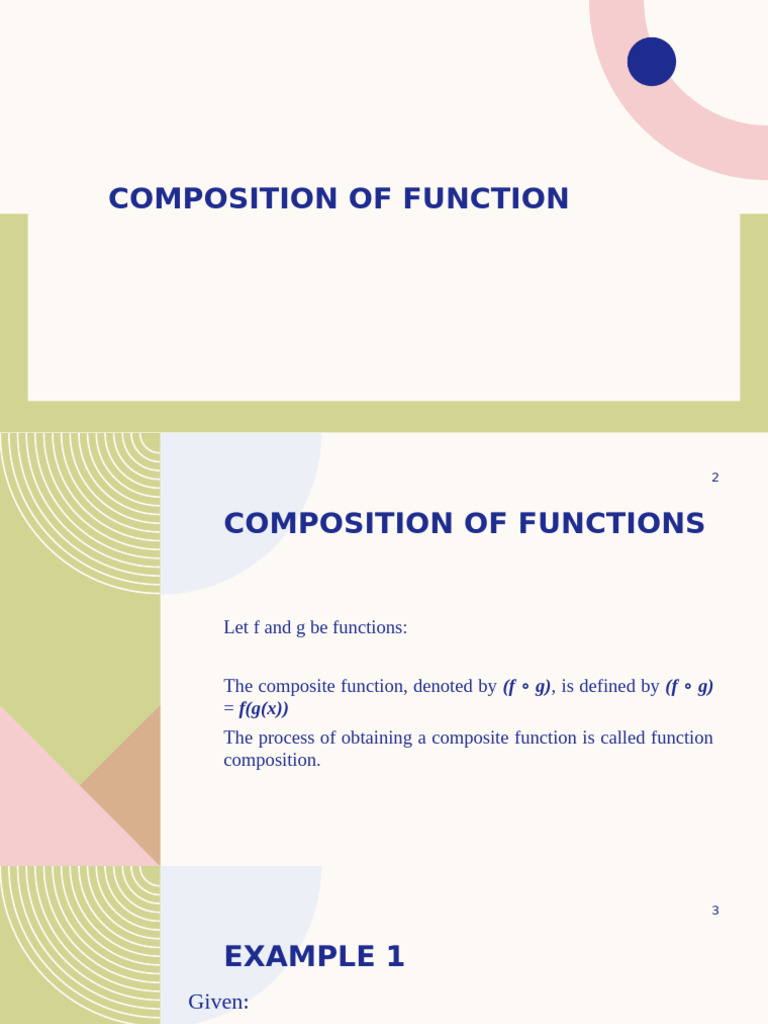 Composition of Function Power Point Presentation | PDF